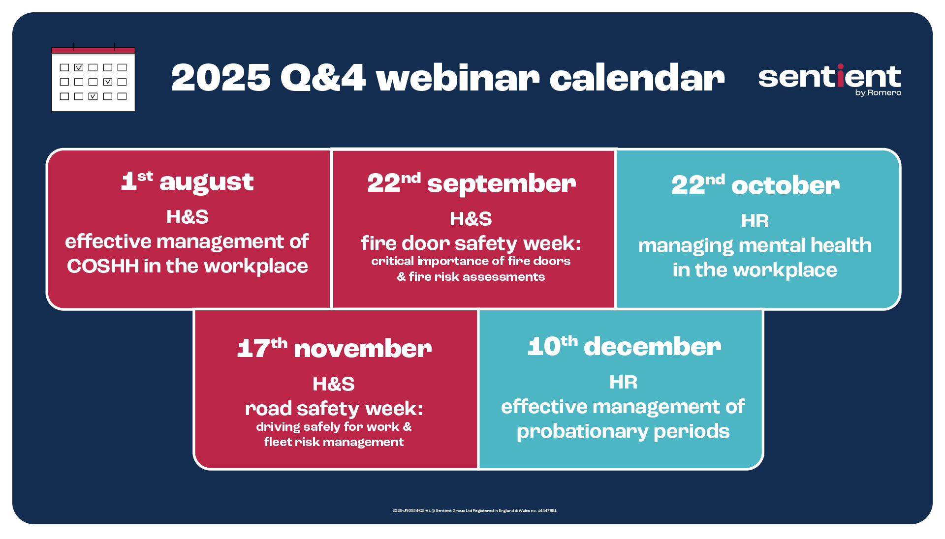 Our 2025 Webinar Programme - SentientUK